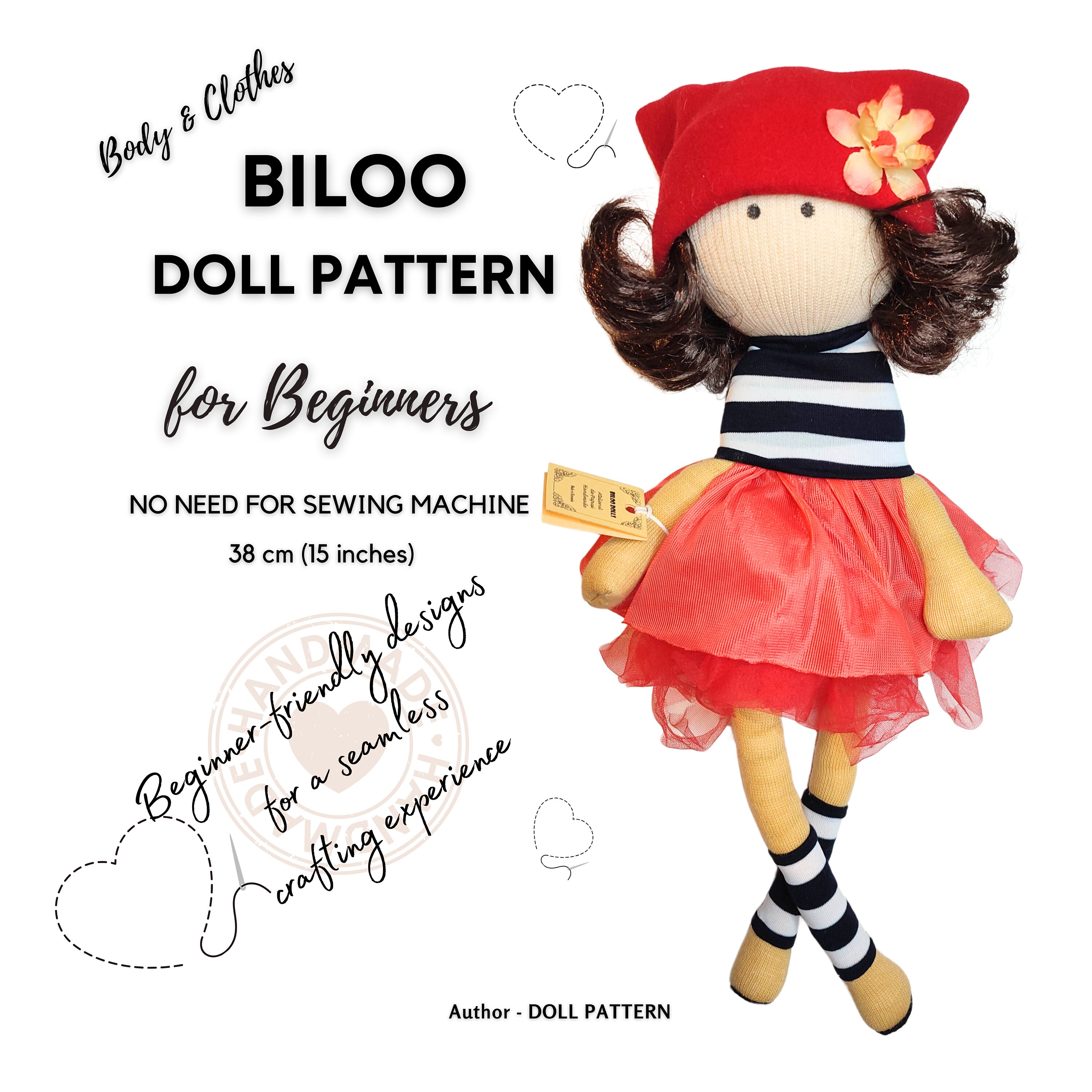 BILOO Doll Pattern, Body and Clothes-pdf Pattern Download - Etsy