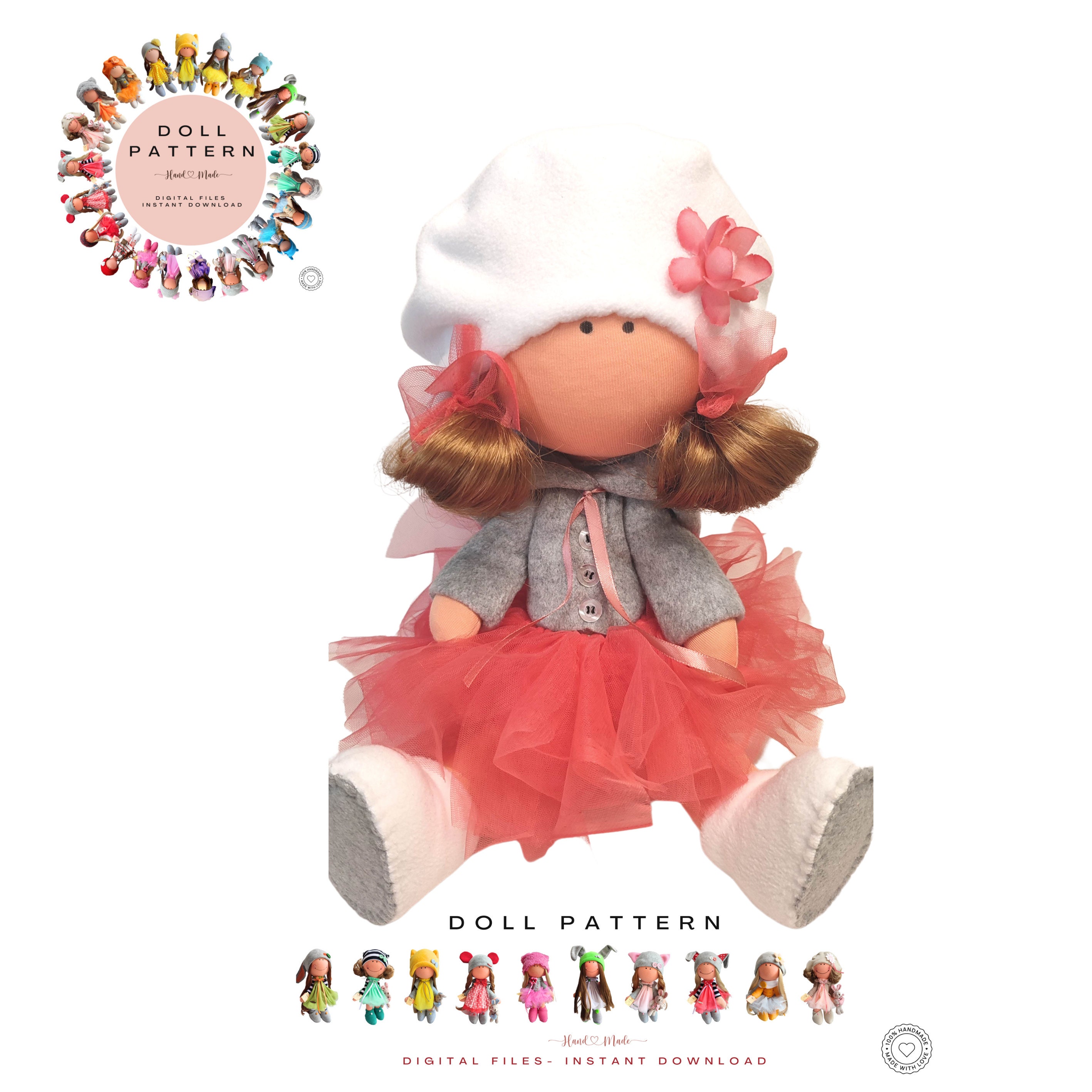 Tilda Doll Pattern for Body and Clothes, PDF Download - Etsy