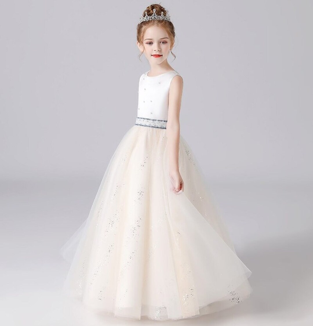 Girls Communion Dress Fashion Luxury Wedding Dress Ball Flower - Etsy
