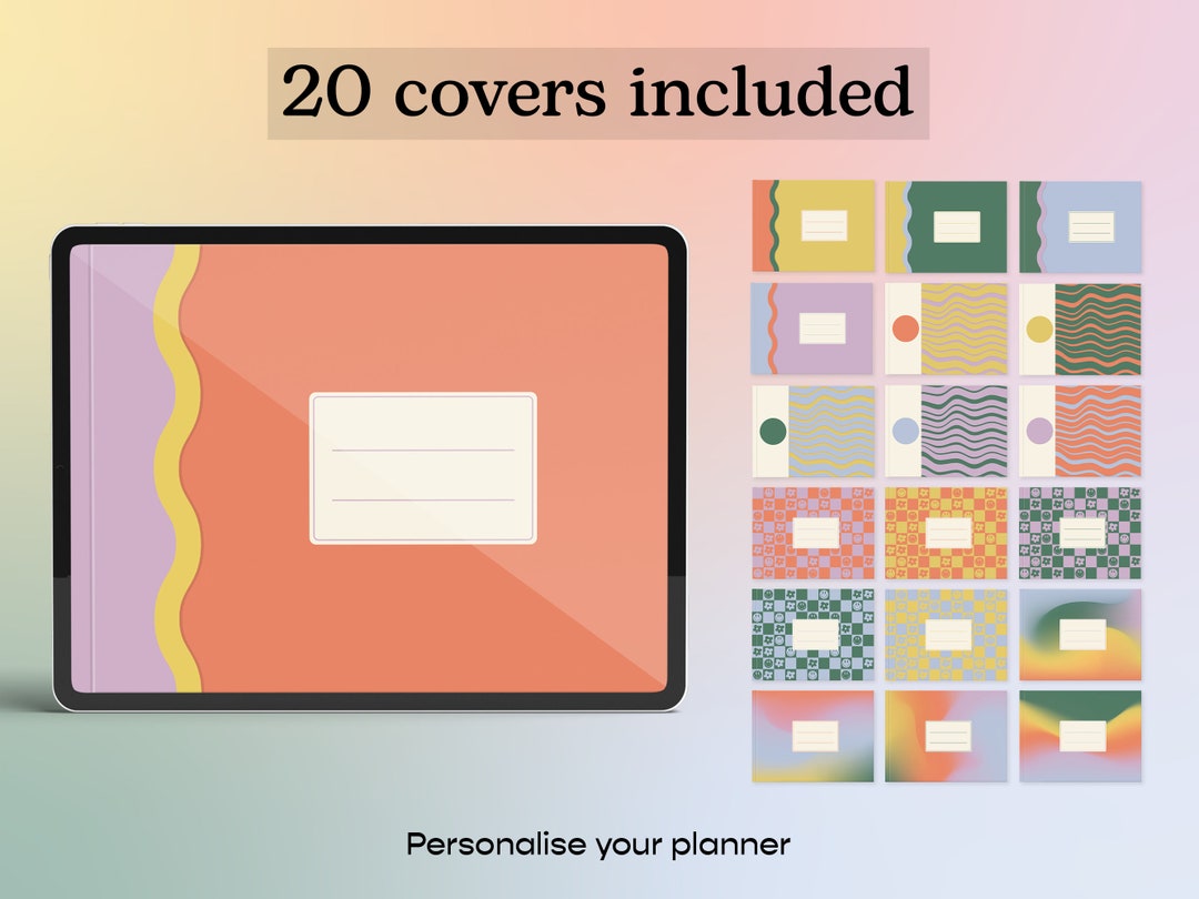 Digital Planner Cover | Digital Notebook Cover | Goodnotes Cover ...