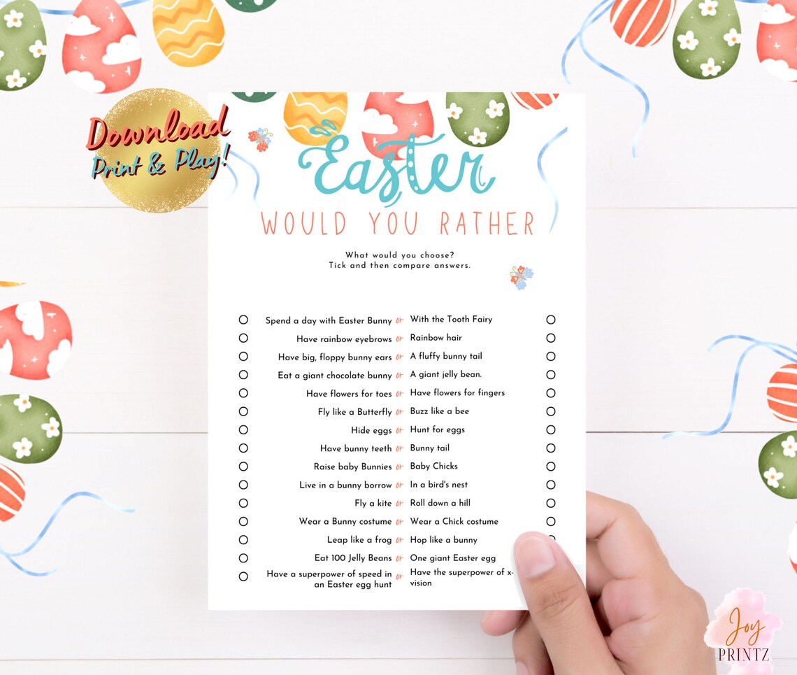 Easter Party Games Bundle | Printable Family Friendly Easter Activities ...