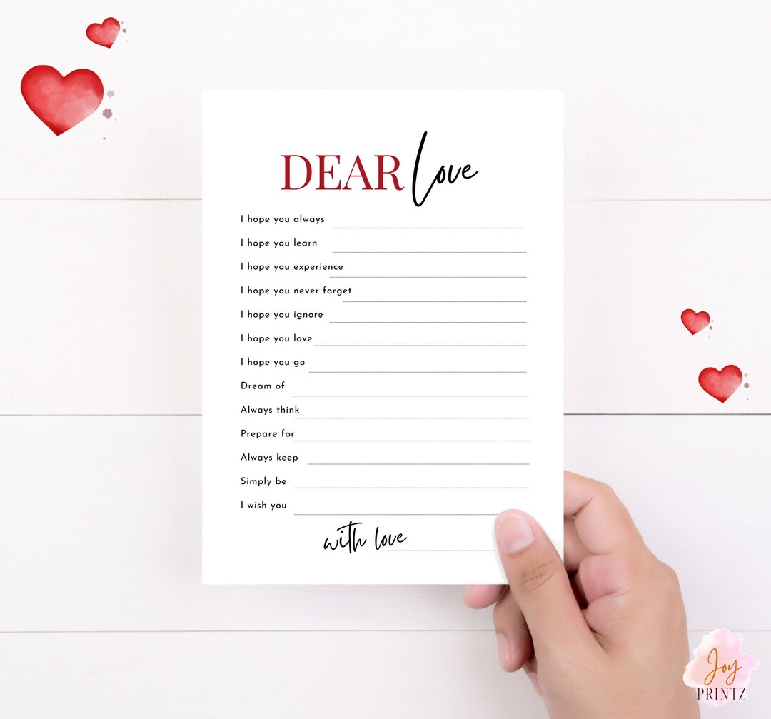 Printable Valentine's Day Love Message | Secret Admirer Love Message ...
