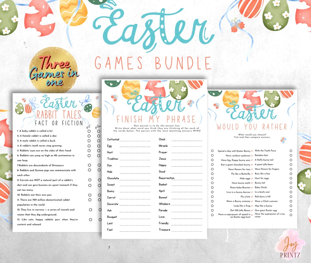 Funny Easter Party Icebreakers | Family Friendly Easter Bunny Trivia ...