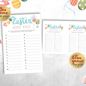 Easter Party Games Bundle | Printable Family Friendly Easter Activities ...