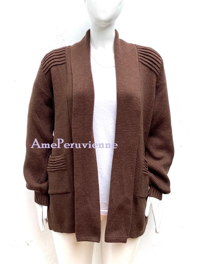 Cardigan Alpaca Wool Womens Warm Soft & Thick 100% Alpaca Sweater, Cape ...