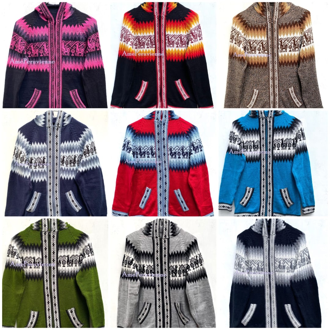 Alpaca Sweater, Peruvian Sweater, Unisex Sweater, Peruvian Alpaca ...