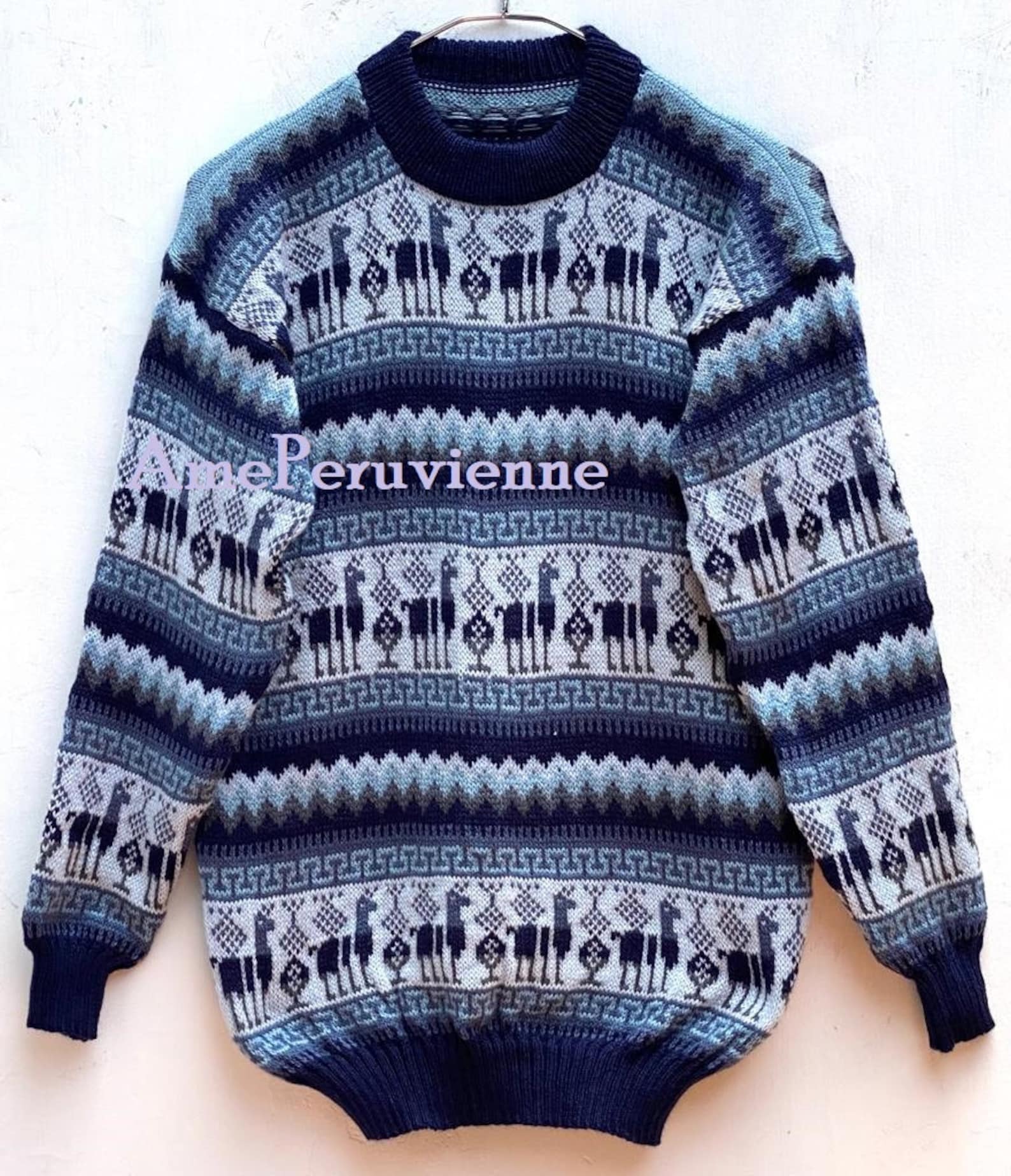 Green Military Alpaca Sweater Peruvian Sweater Unisex - Etsy