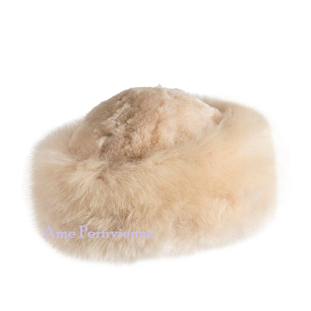 PREMIUM 100% Peruvian Baby Alpaca Unisex Fur Hat Russian Hat Ladies ...
