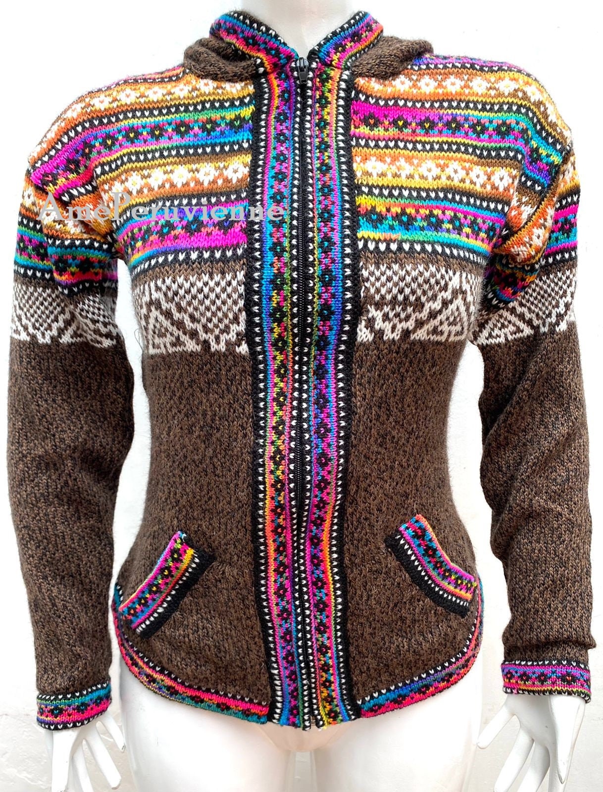 Peruvian Alpaca Sweater for Woman Traditional Design Sweater Gift for ...