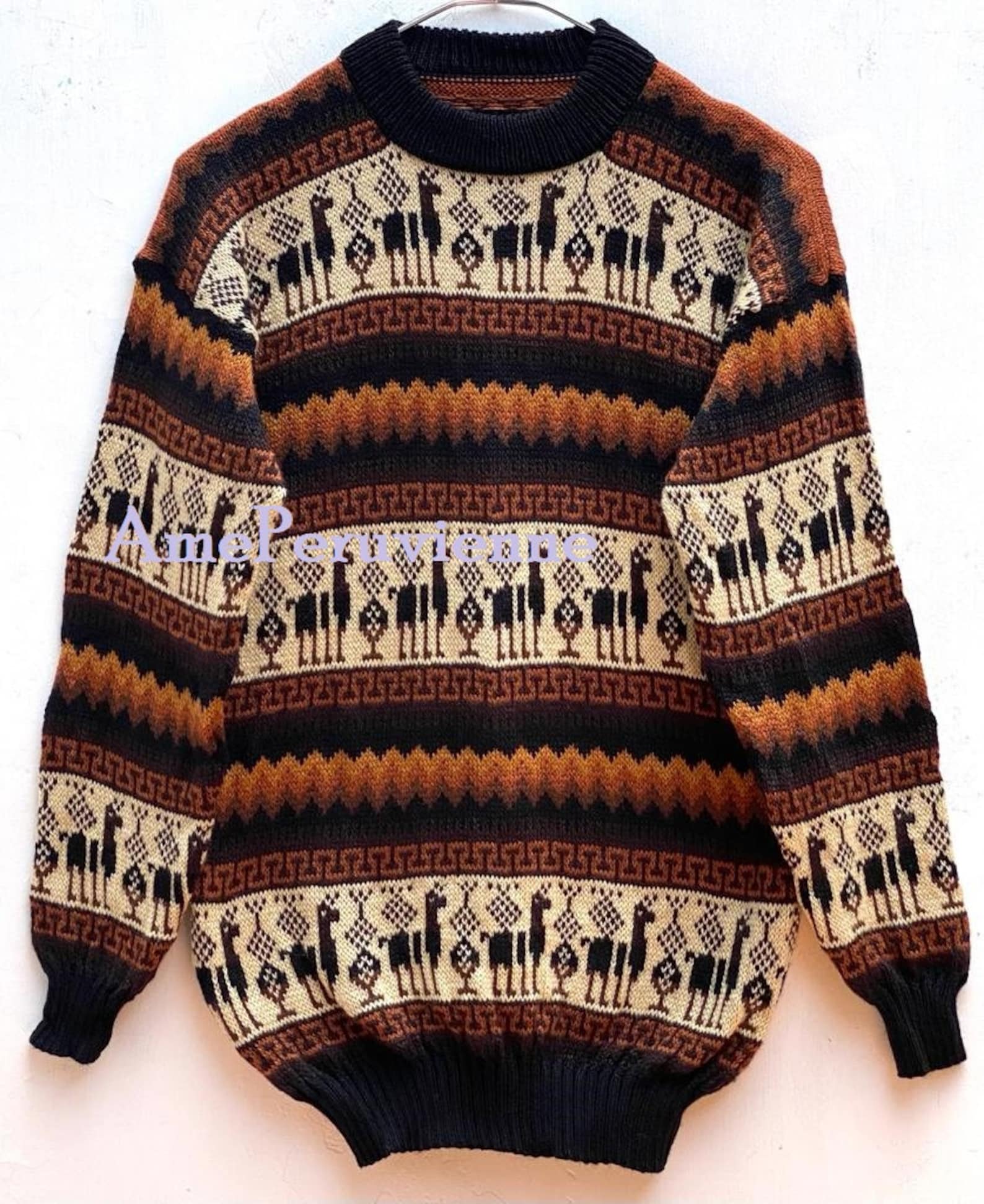 Green Military Alpaca Sweater, Peruvian Sweater, Unisex Sweater ...