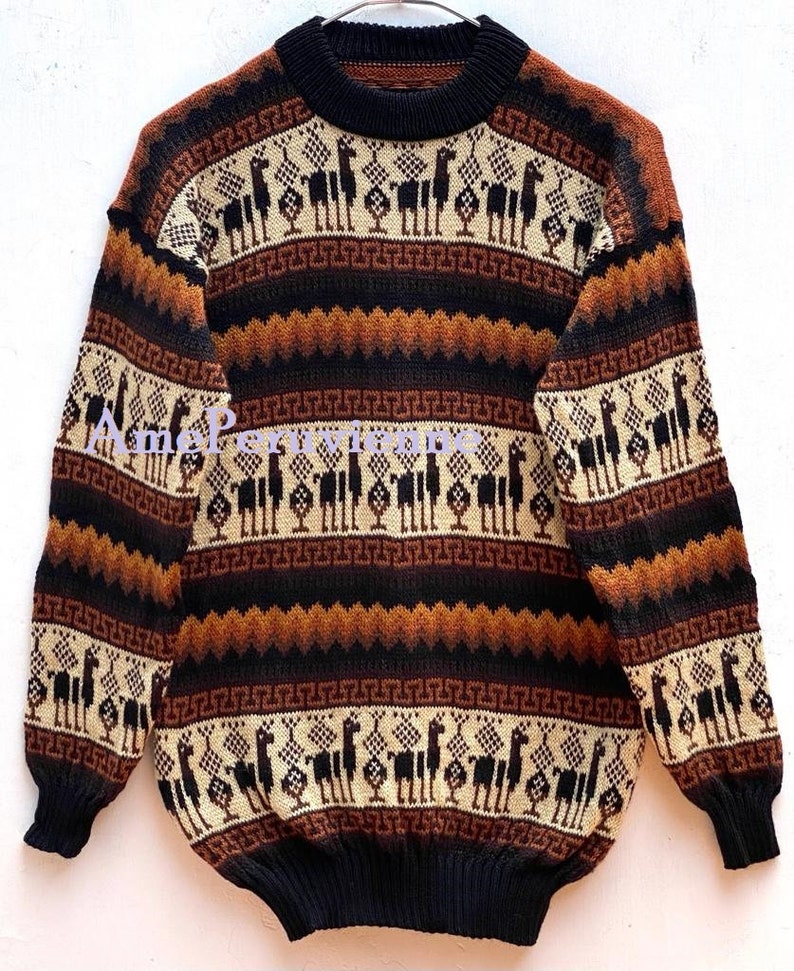 Green Military Alpaca Sweater, Peruvian Sweater, Unisex Sweater ...