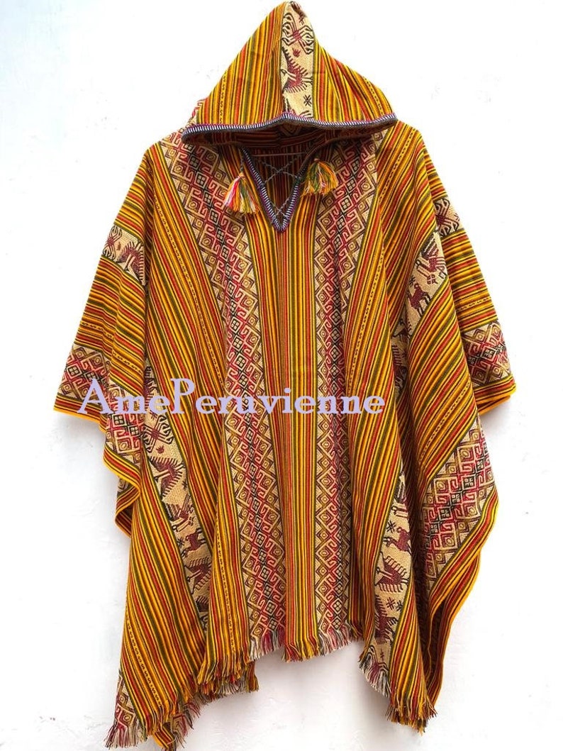 Alpaca Poncho Fucshia For Men And Woman Poncho Alpaca Wool Peru