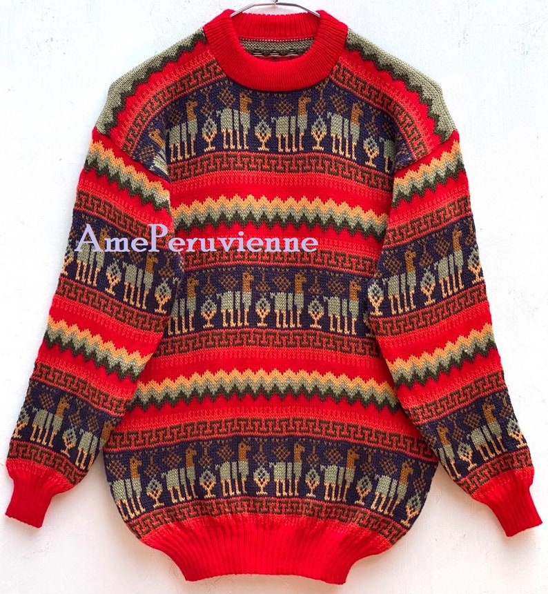 Green Military Alpaca Sweater, Peruvian Sweater, Unisex Sweater ...