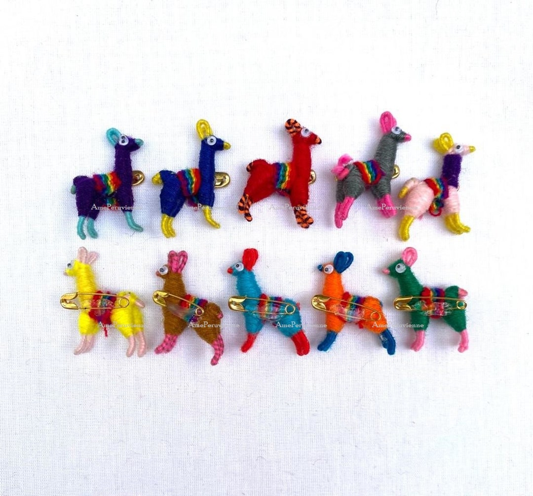 A Lot of 500 Tiny Handmade Llama Pins Party Weddings, Llama Lady ...