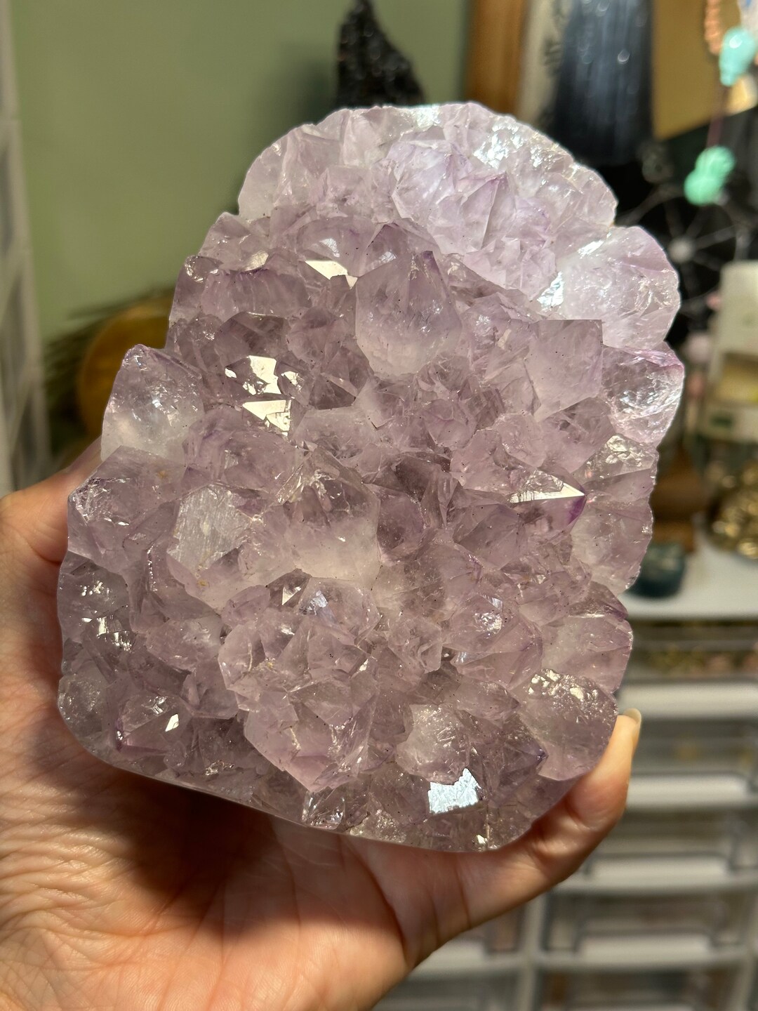 Enchanted Violet: Amethyst Fairy Cluster - Etsy