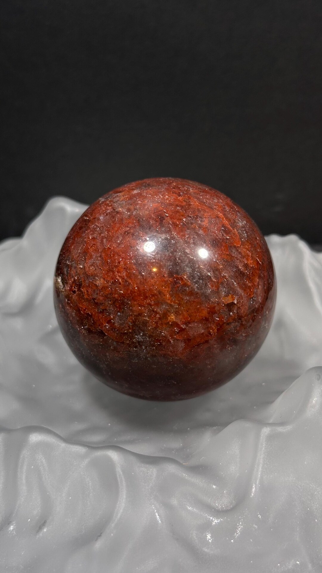 Ashes of Dawn | Hematoid Quartz Sphere - Etsy