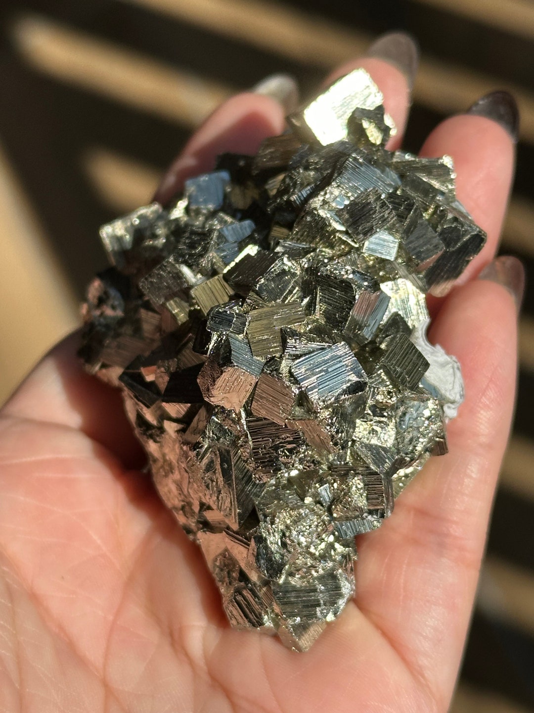 Raw Pyrite Cluster, Raw Pyrite Stone, Rough Pyrite Crystal Cluster, Pyrite Cube, Square Pyrite ...