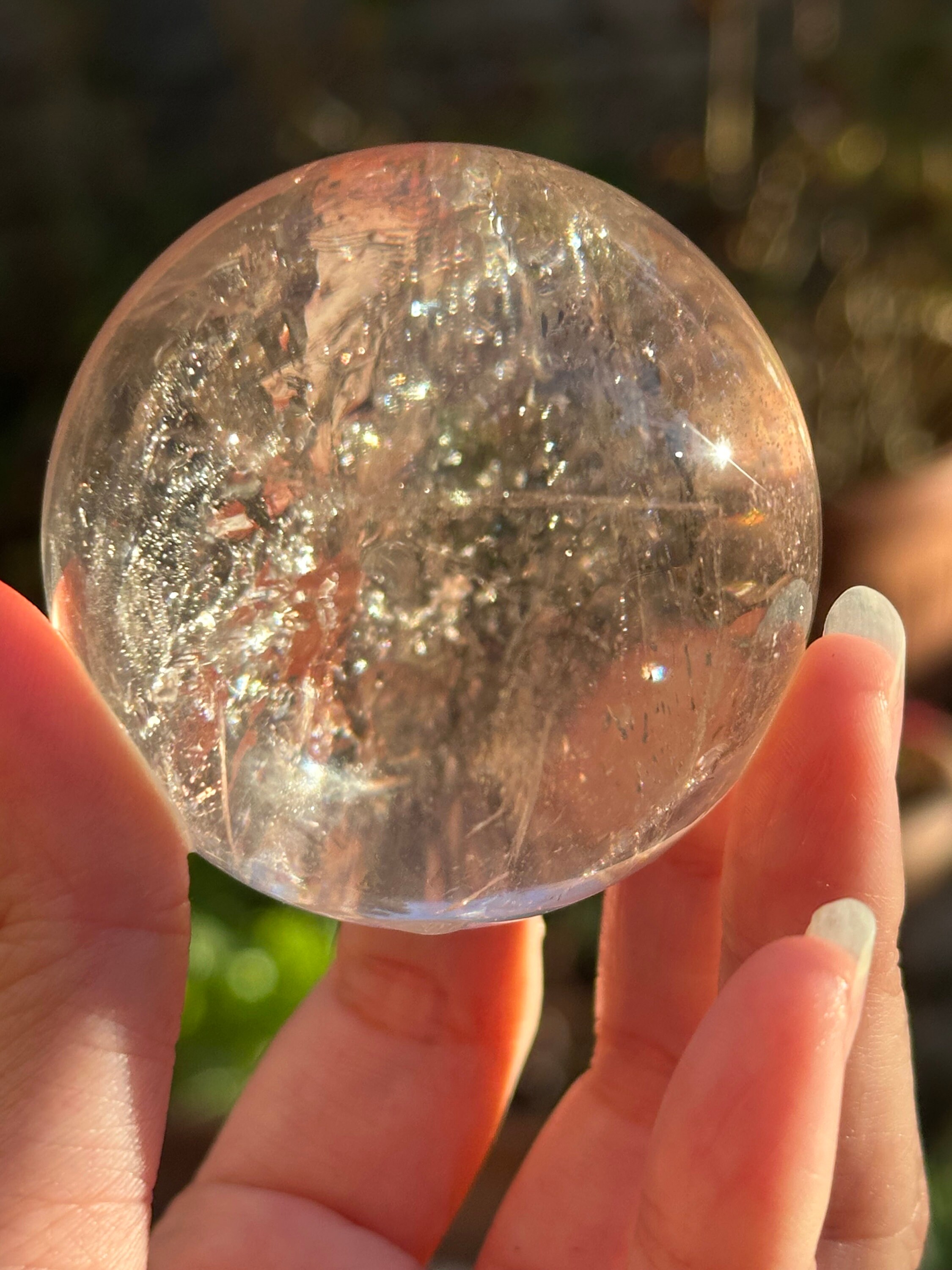 Star Light: Clear Quartz Sphere - Etsy