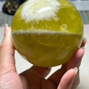Sunrise Sphere – Citrine With White Phantom Inclusion - Etsy