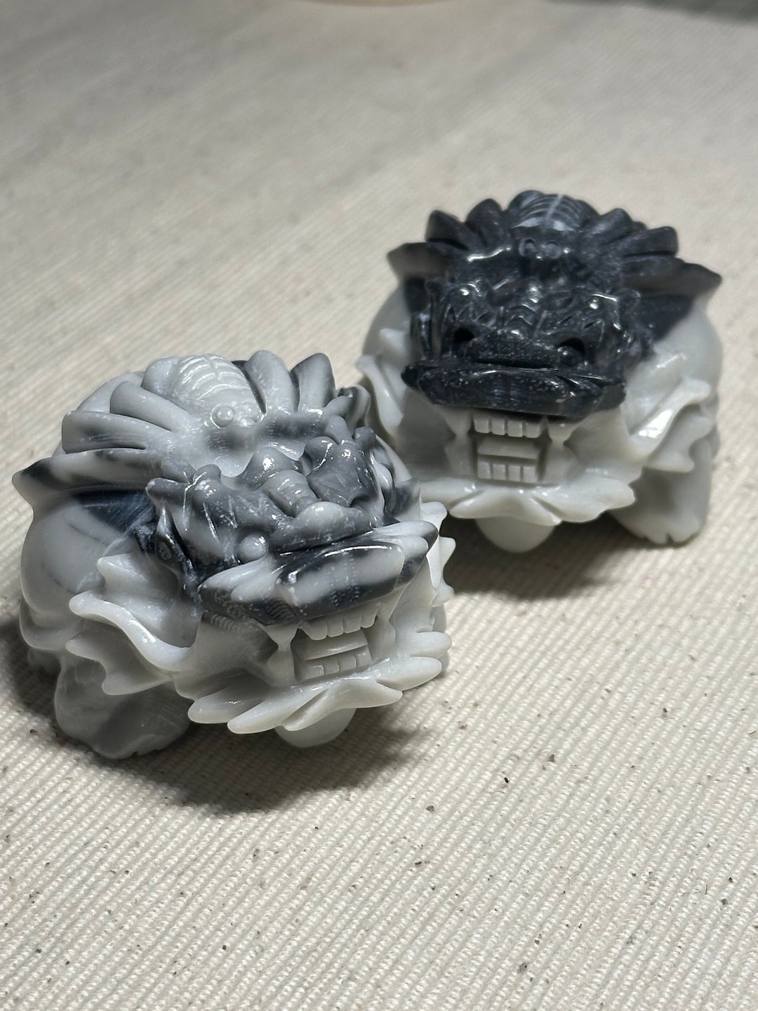 Taichi Stone Dragon Turtle With Bat on the Back - Etsy