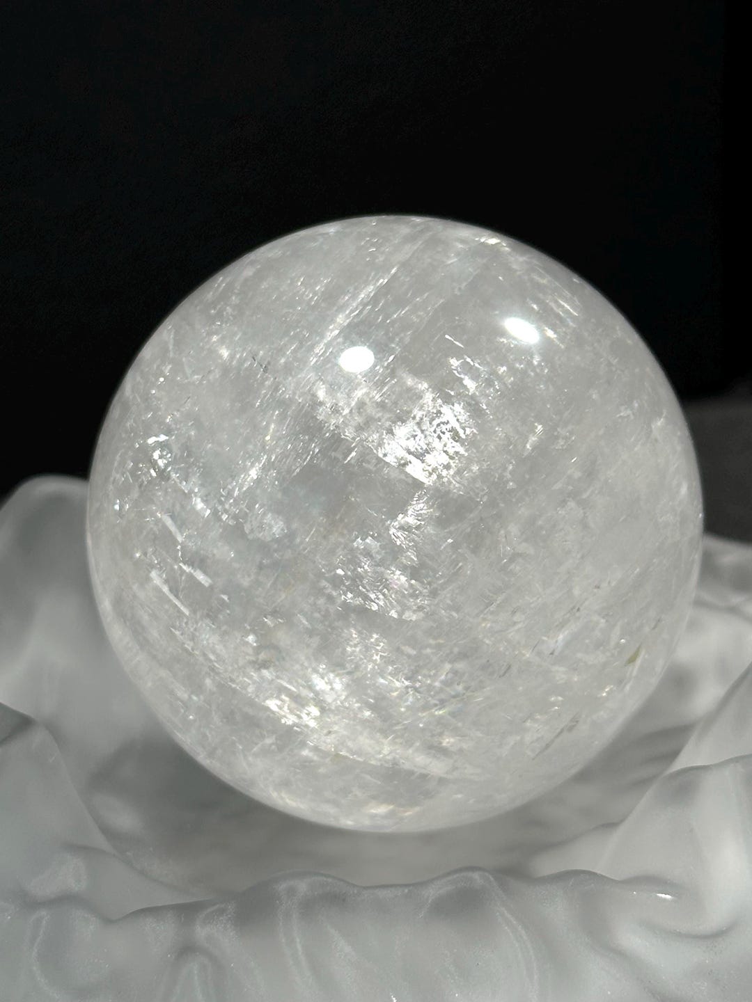 Luminous Dawn | Huge White Calcite/iceland Spar Sphere 70mm - Etsy