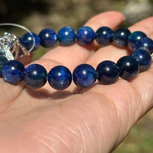 Midnight Witch: Kyanite Beaded Bracelet - Etsy