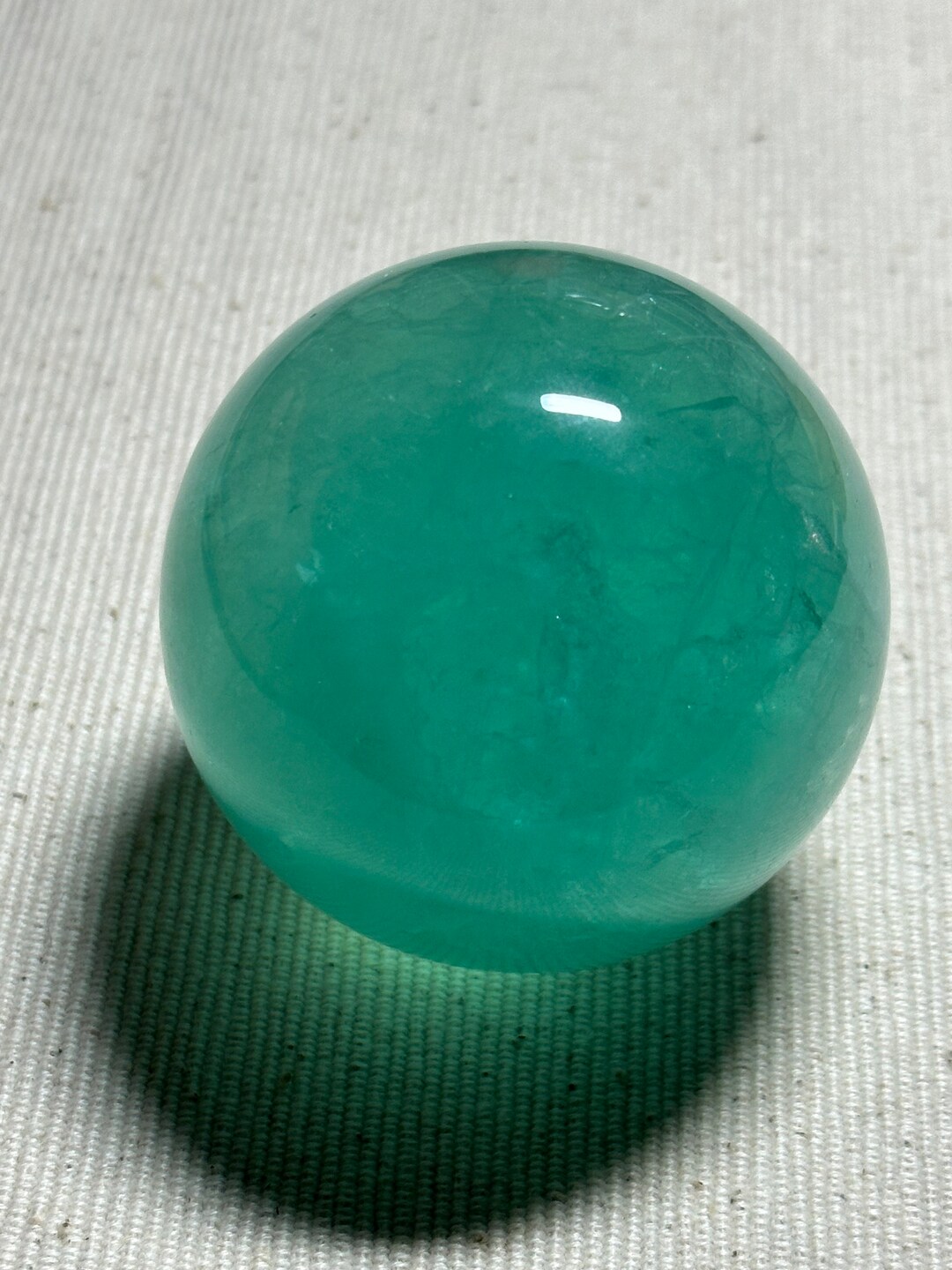 Lake Blue Radiance: Fluorite Sphere With Light Stand Set - Etsy