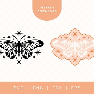 Moth SVG Magic SVG Cut File for Cricut or Silhouette Moth - Etsy