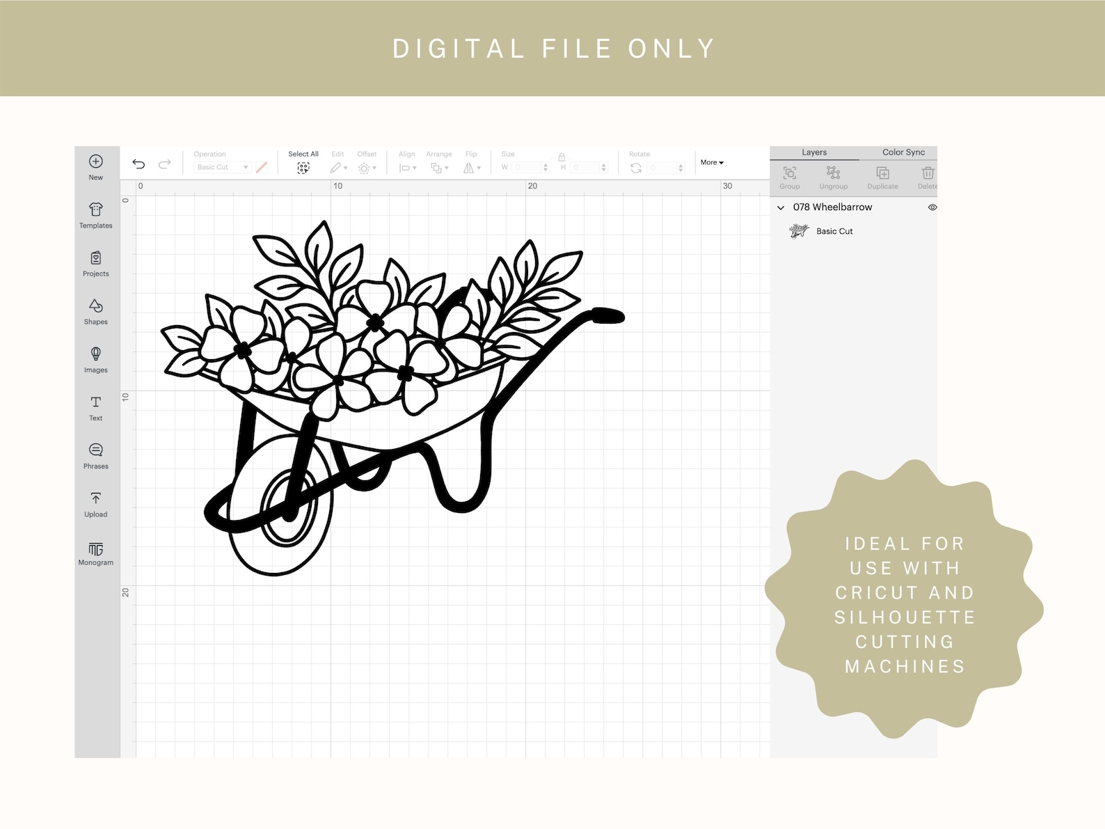 Floral SVG Gardening SVG Cut File Cricut or Silhouette - Etsy