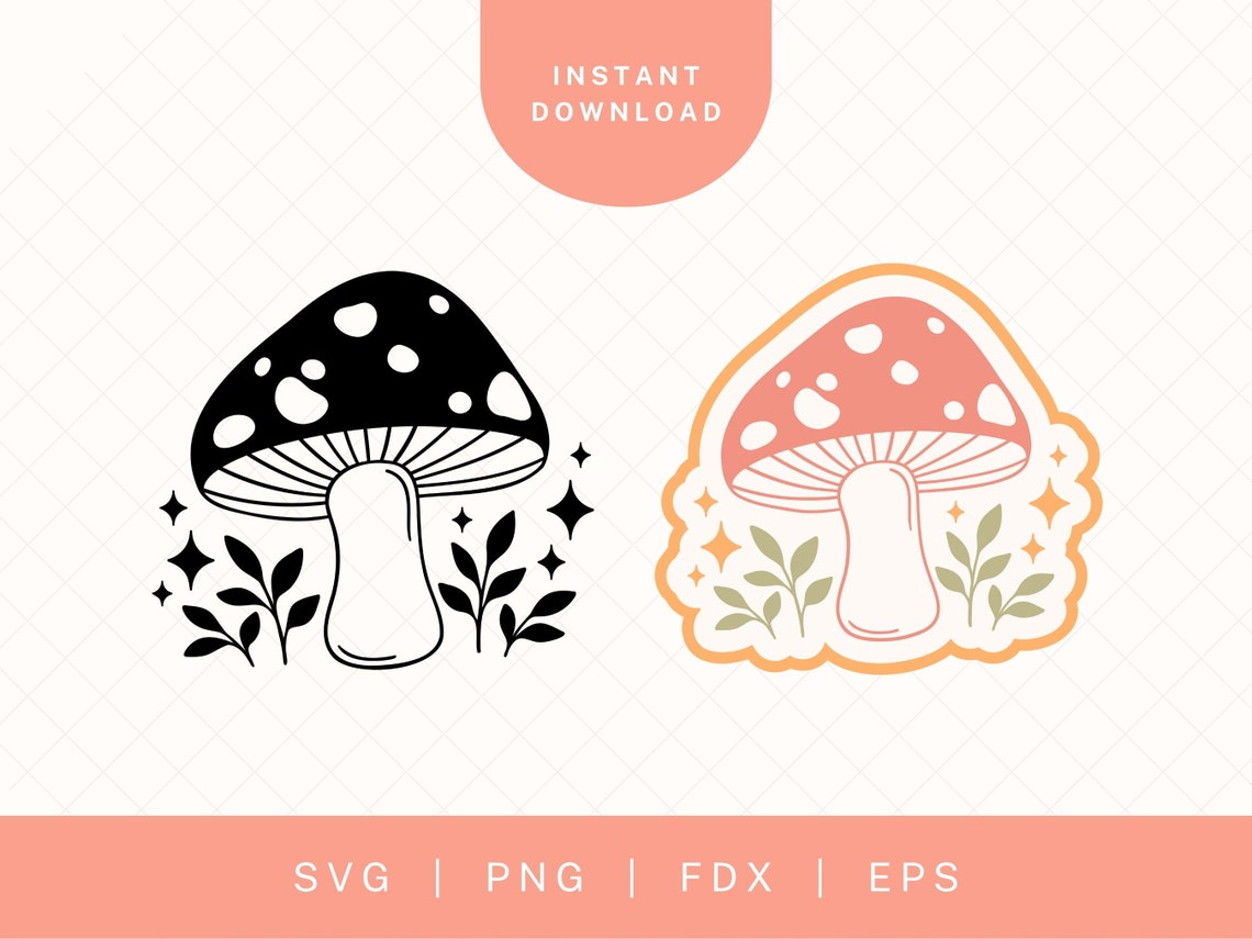 Toadstools SVG Mushroom SVG Cut File for Cricut or - Etsy