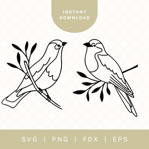 Cute Birds SVG Bird SVG for Cricut or Silhouette Birds - Etsy