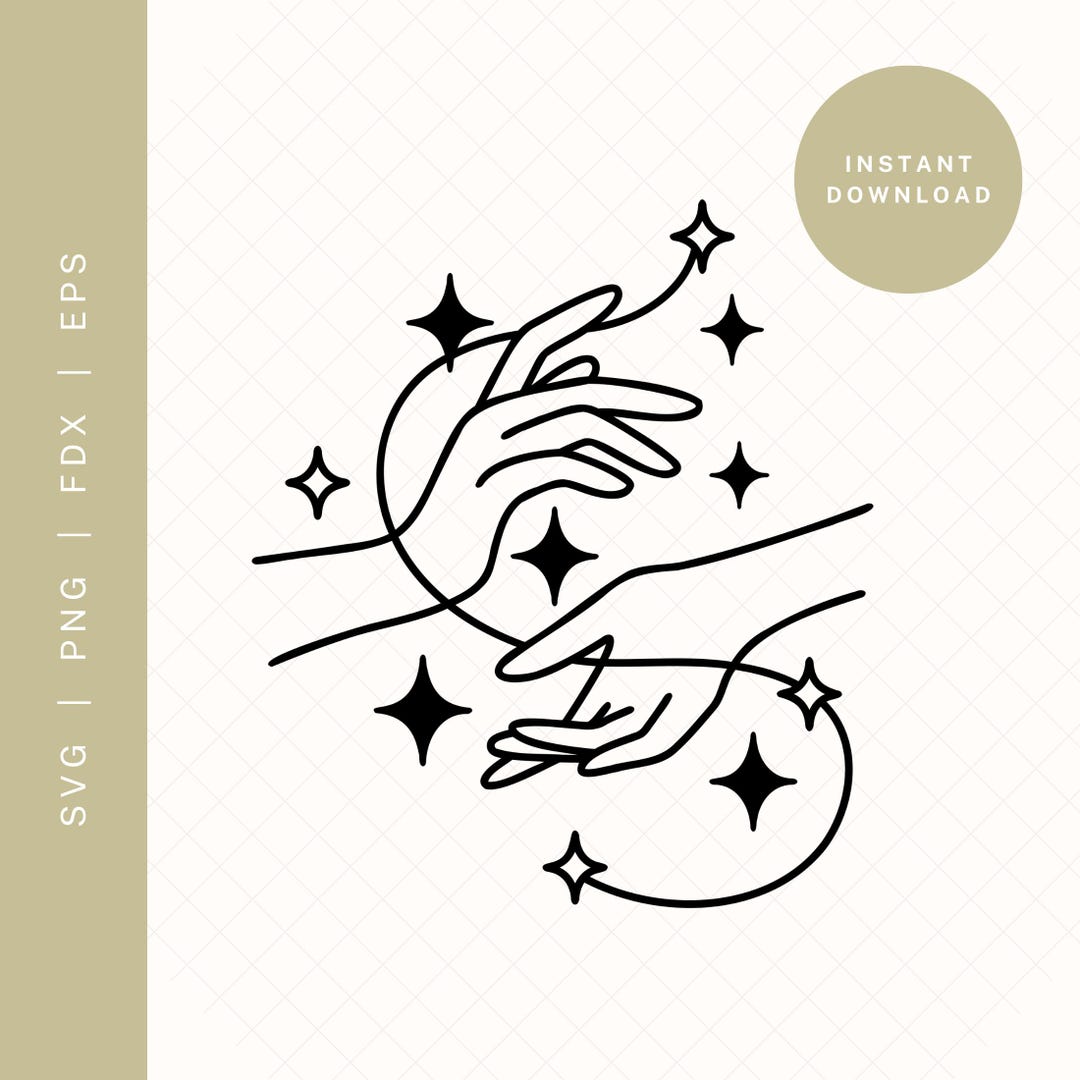 Magic Hands SVG | Magical SVG Cut File for Cricut or Silhouette | Magic ...