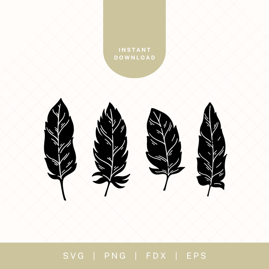 Feathers SVG | Feather Cut File for Cricut or Silhouette | Feathers ...