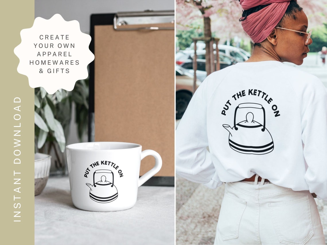 Tea Lover SVG Teapot SVG Cut File for Cricut or Silhouette - Etsy