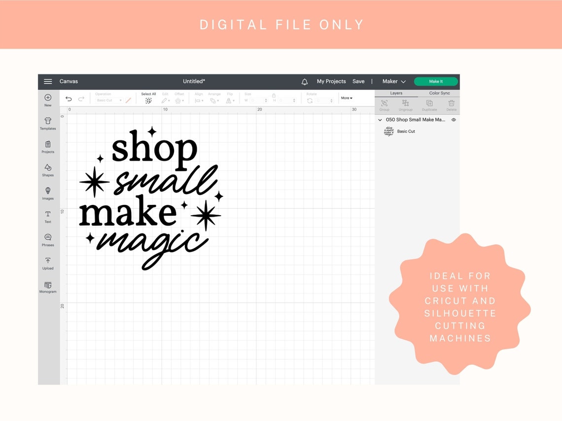Shop Small SVG Quote SVG Cut File for Cricut or Silhouette Shop Small ...