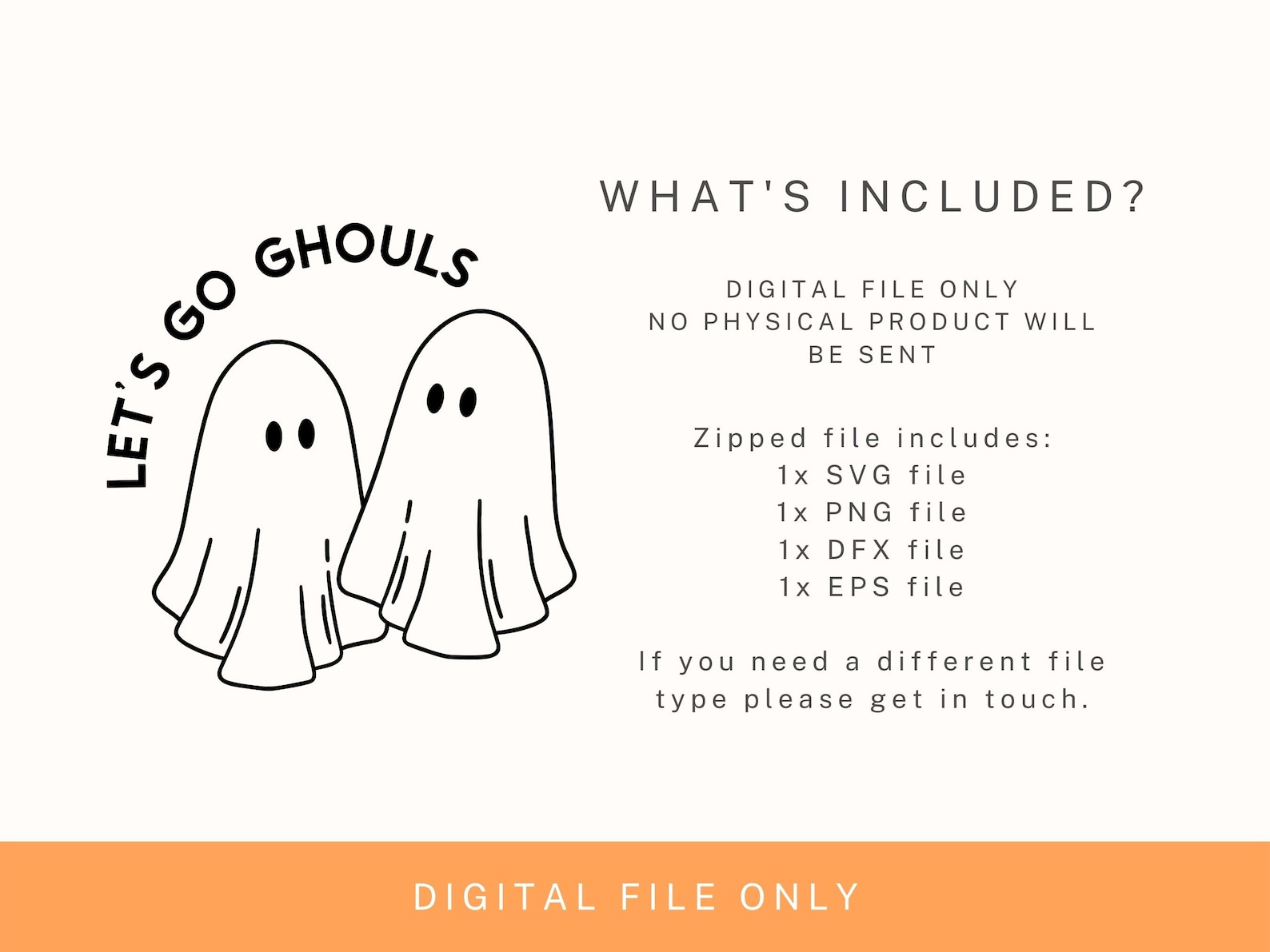 Let's Go Ghouls SVG Ghost SVG Cut File for Cricut or - Etsy