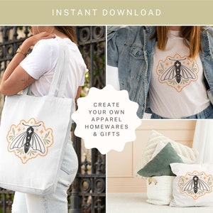 Magic Moth SVG | Butterfly SVG Cut File for Cricut or Silhouette | Moth ...