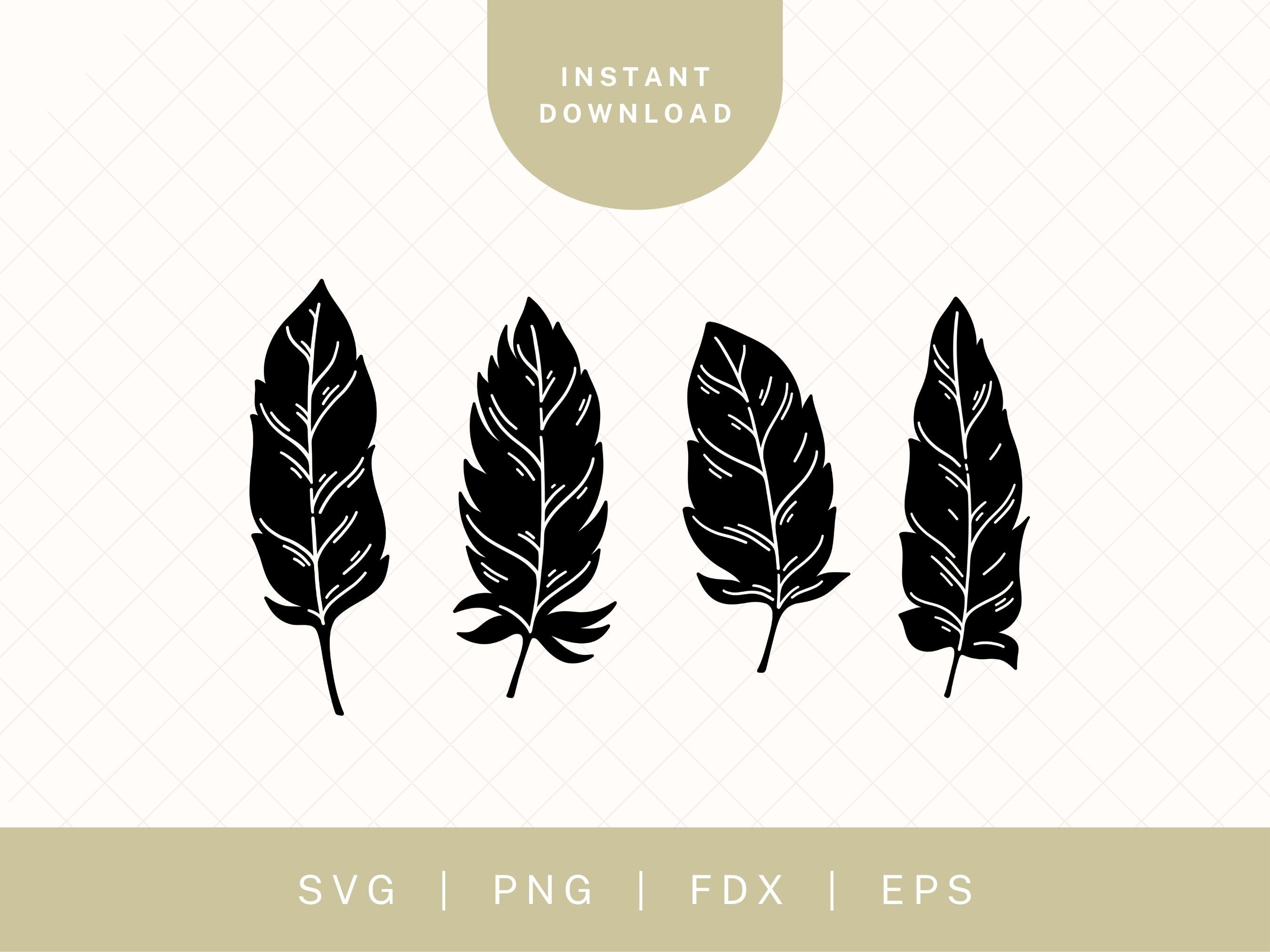 Feathers SVG Feather Cut File for Cricut or Silhouette - Etsy