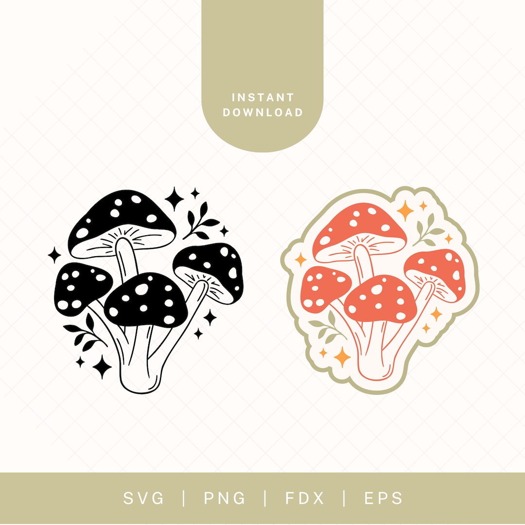 Toadstools SVG | Mushroom SVG Cut File for Cricut or Silhouette | Magic ...
