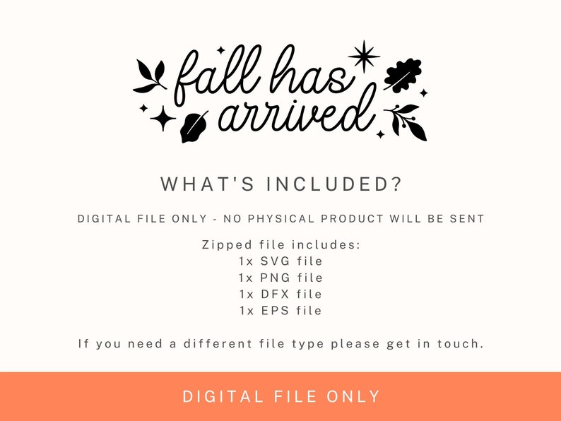 Fall Has Arrived SVG | Autumn SVG Cut File for Cricut or Silhouette ...