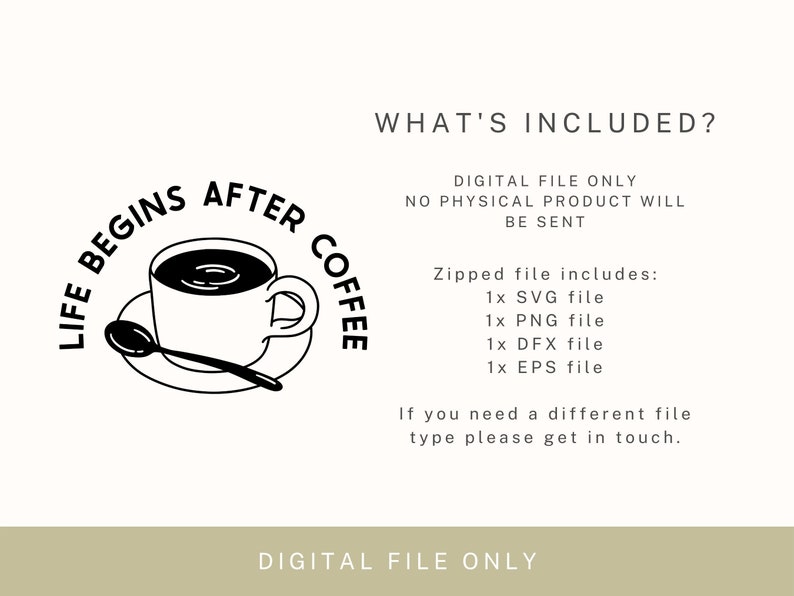 Coffee Quote SVG | Caffeine Lover SVG Cut File Cricut or Silhouette ...
