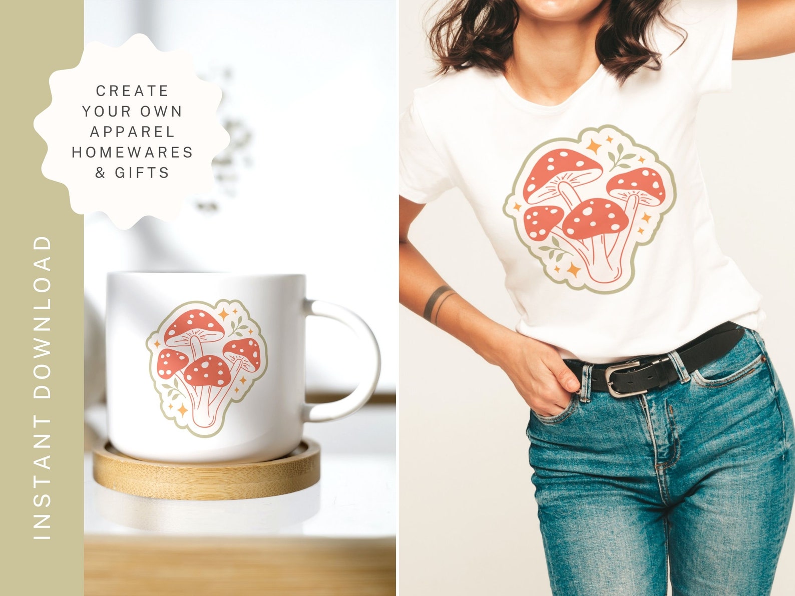 Toadstools SVG Mushroom SVG Cut File for Cricut or Silhouette Magic ...