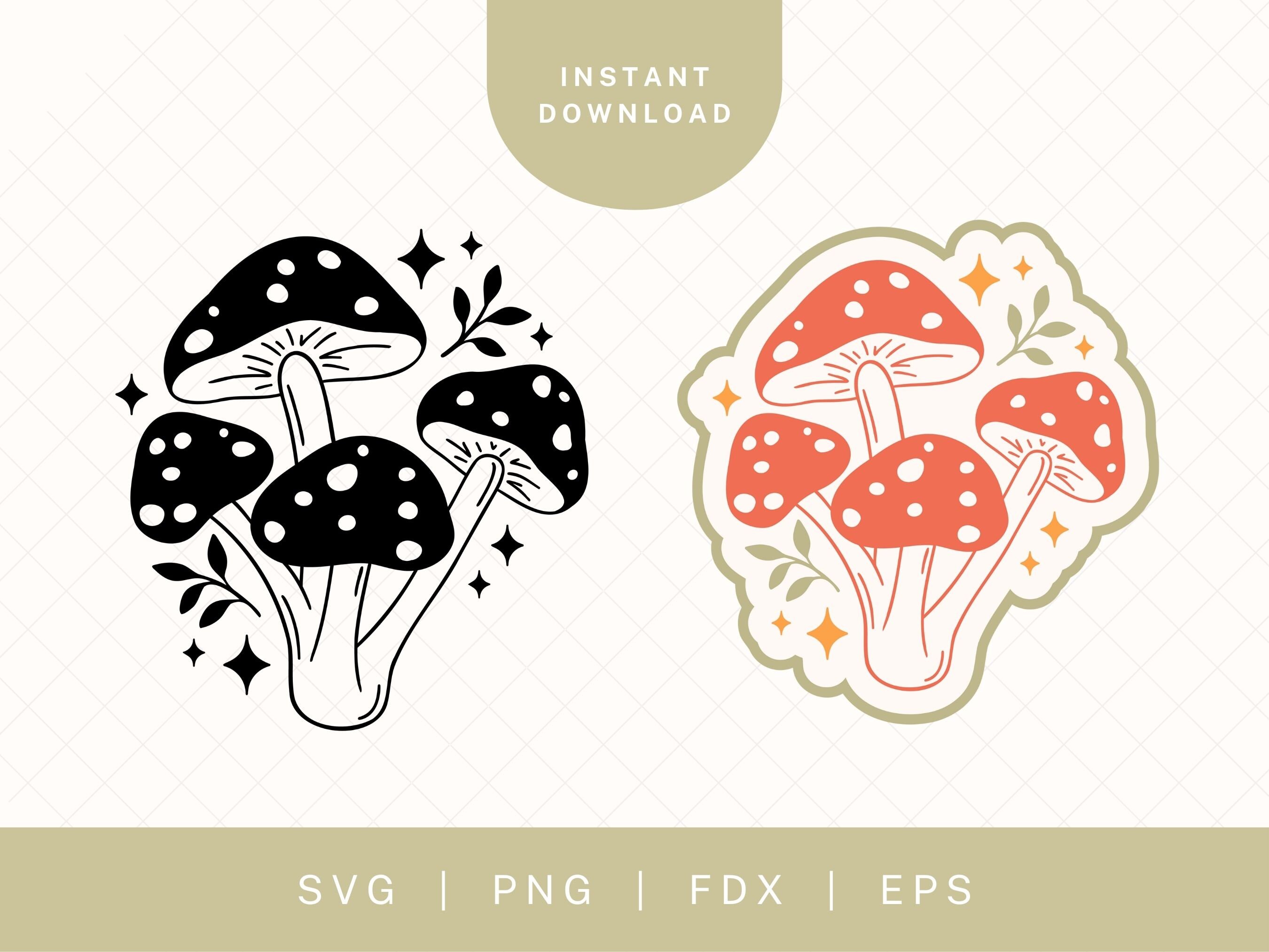Toadstools SVG Mushroom SVG Cut File for Cricut or - Etsy