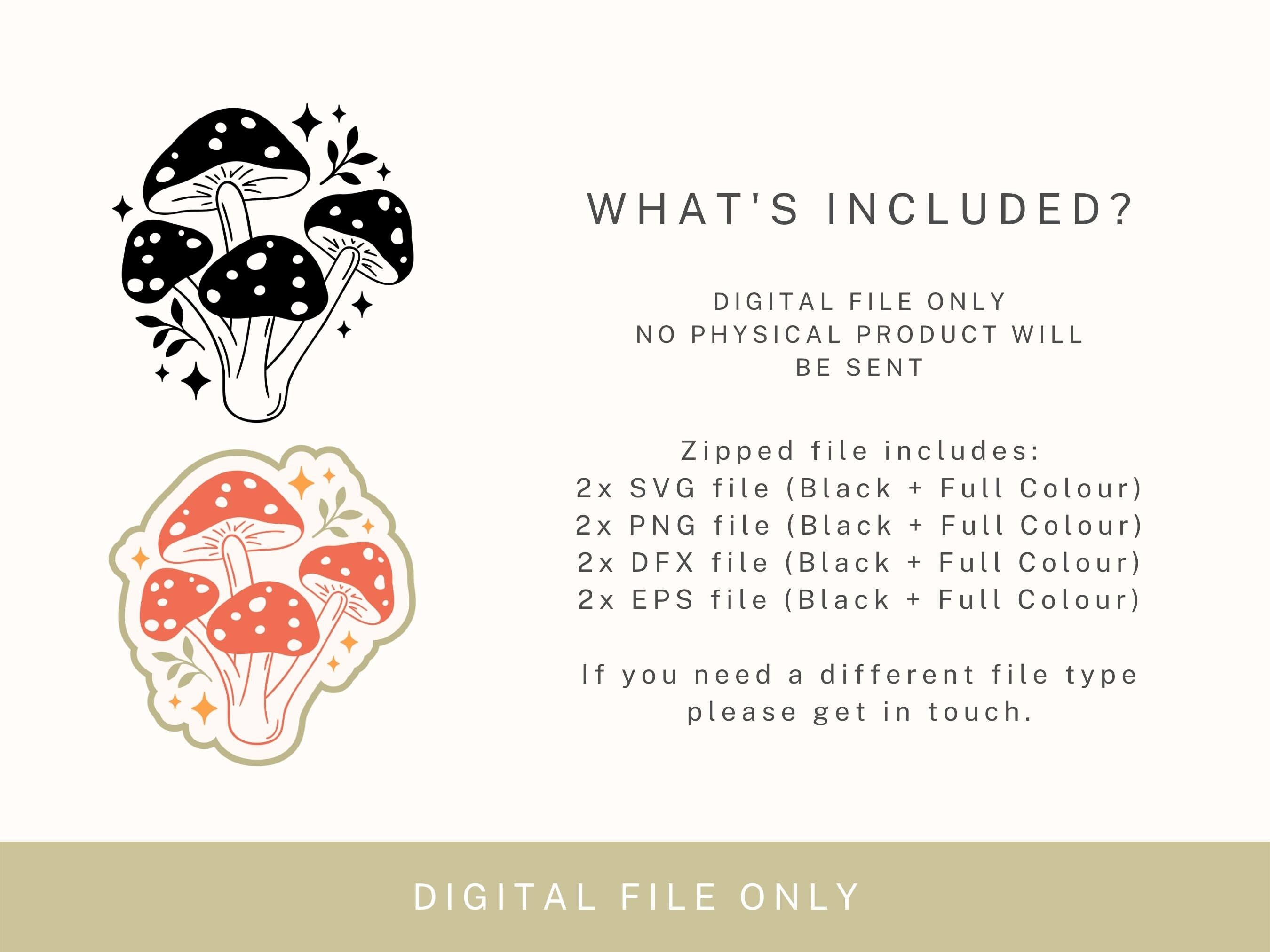 Toadstools SVG Mushroom SVG Cut File for Cricut or Silhouette Magic ...