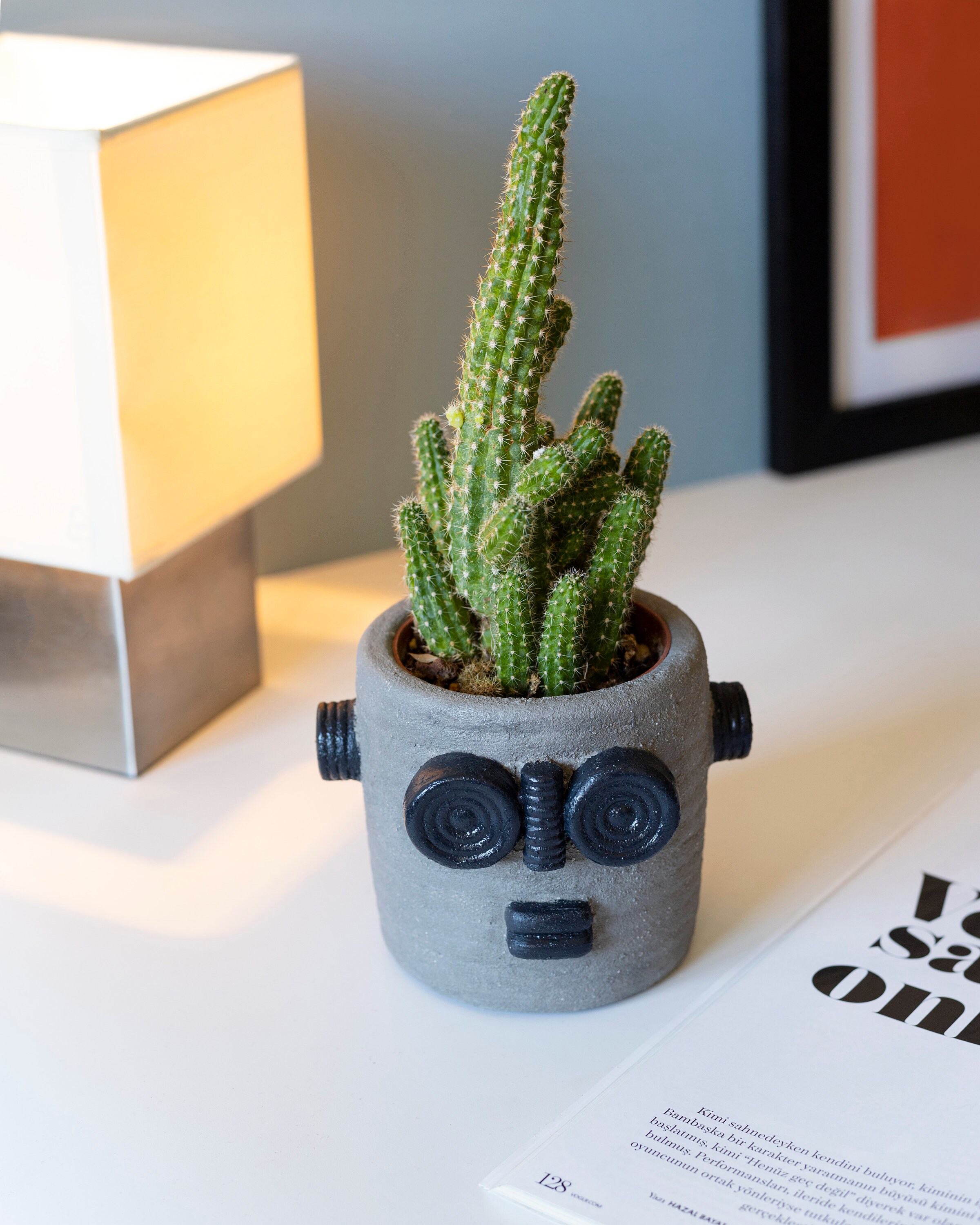 Home and Living Concrete Robot Planter/pot - Etsy