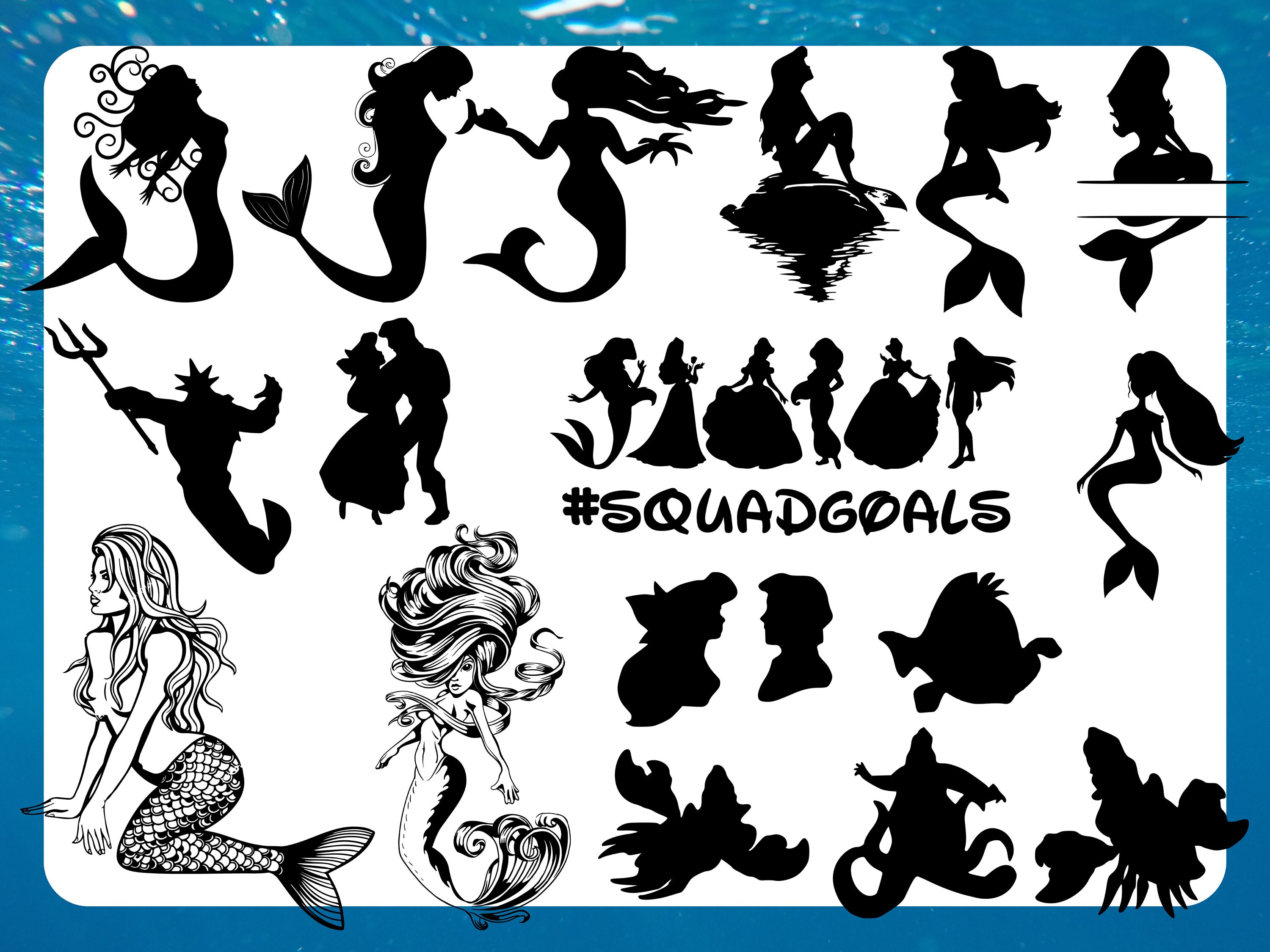 Princess, Bundle 120+, SVG, PNG, Silhouette, Cricut, Cut Files, Digital ...