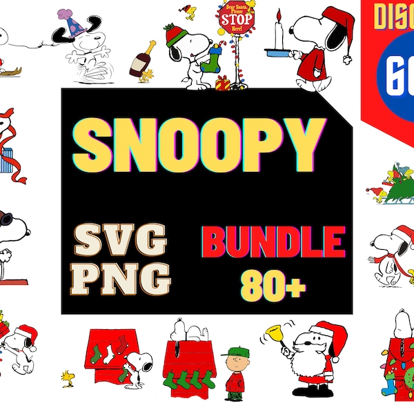Snoopy Svg - Etsy
