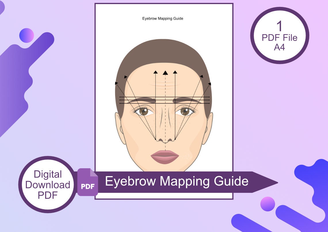 Brow Mapping Guide Digital Download - Etsy Australia