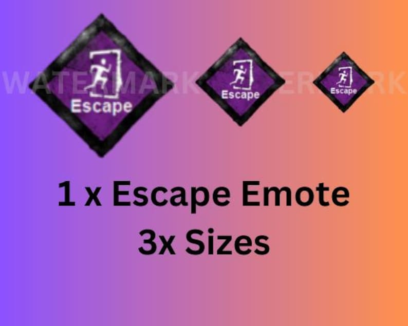 DBD Emote - Escape X3 Sizes - Dead by Daylight - Twitch Emotes - Etsy