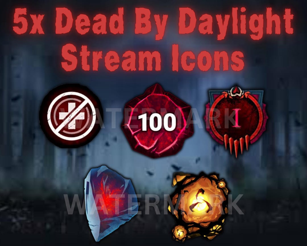 5x Dead by Daylight PNG Icons - Etsy
